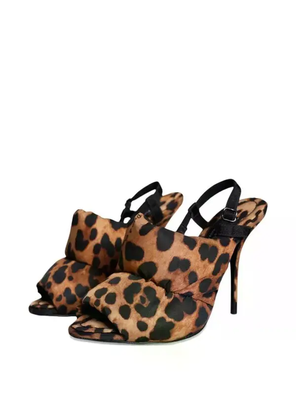 Dolce & Gabbana Keira Leopard-print Quilted Sandals