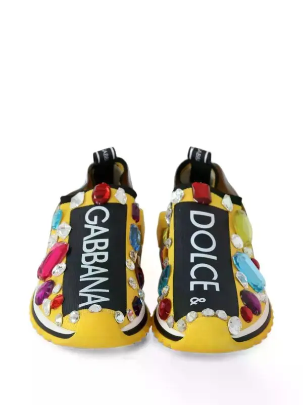 Dolce & Gabbana Sorrento Crystal-embellished Sneakers