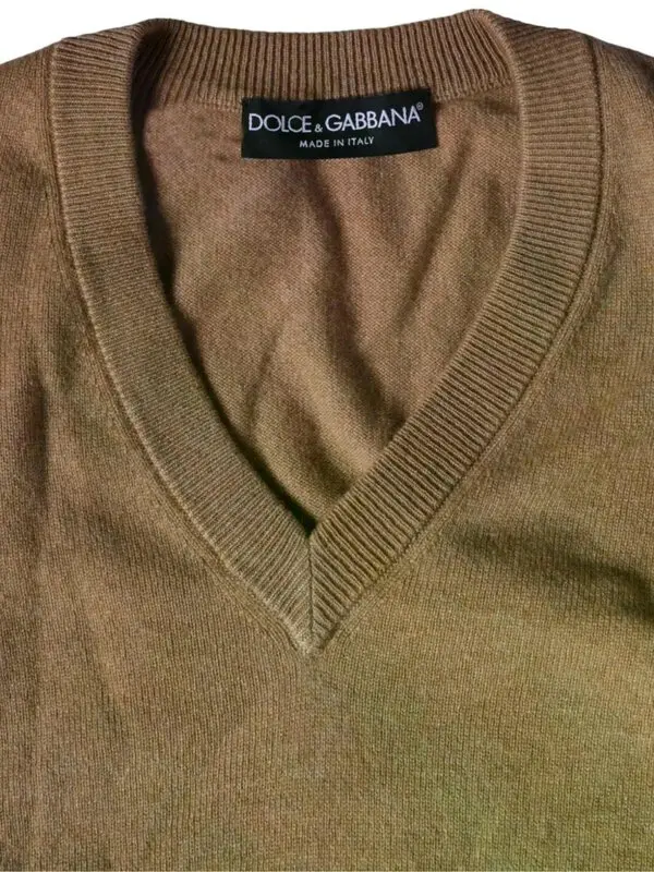 Dolce & Gabbana V-neck Cashmere T-shirt