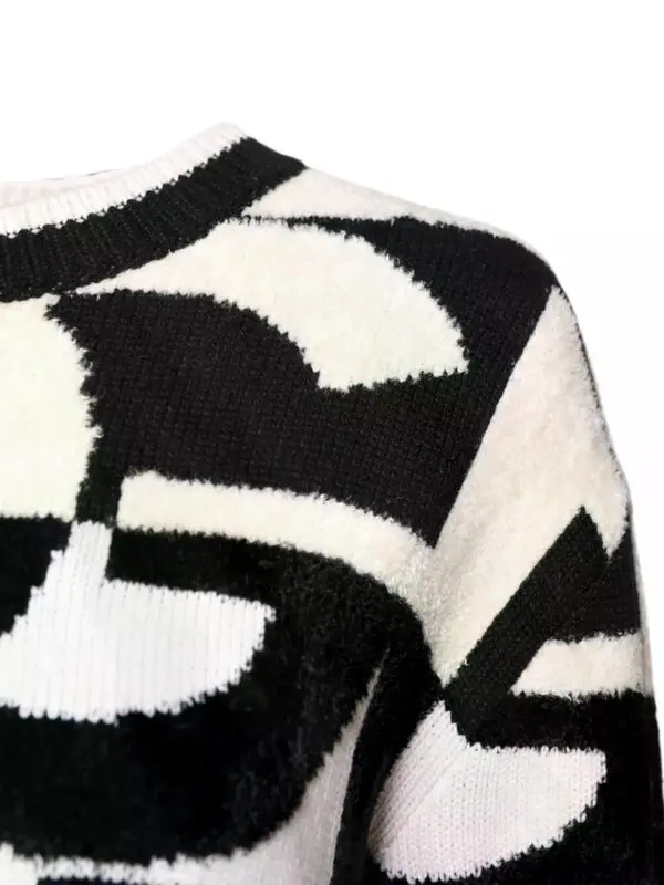 Dolce & Gabbana Logo Pattern Crew Neck Sweater
