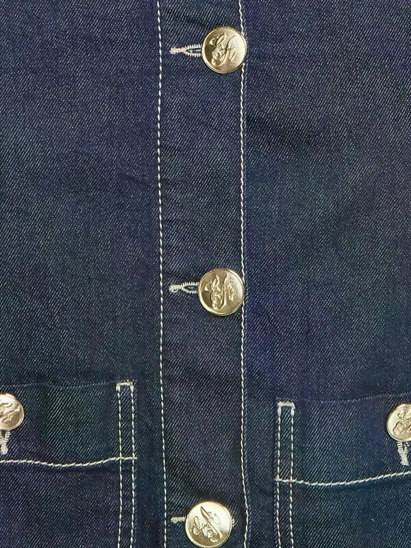Emporio Armani Denim Jacket With Contrast Stitching
