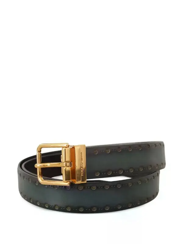 Dolce & Gabbana Embellished Leather Belt