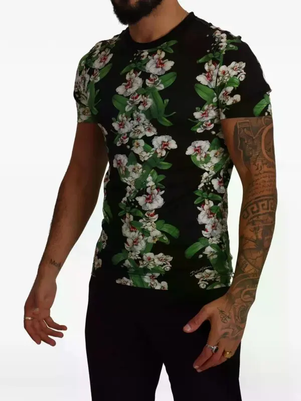 Dolce & Gabbana Orchid-print T-shirt