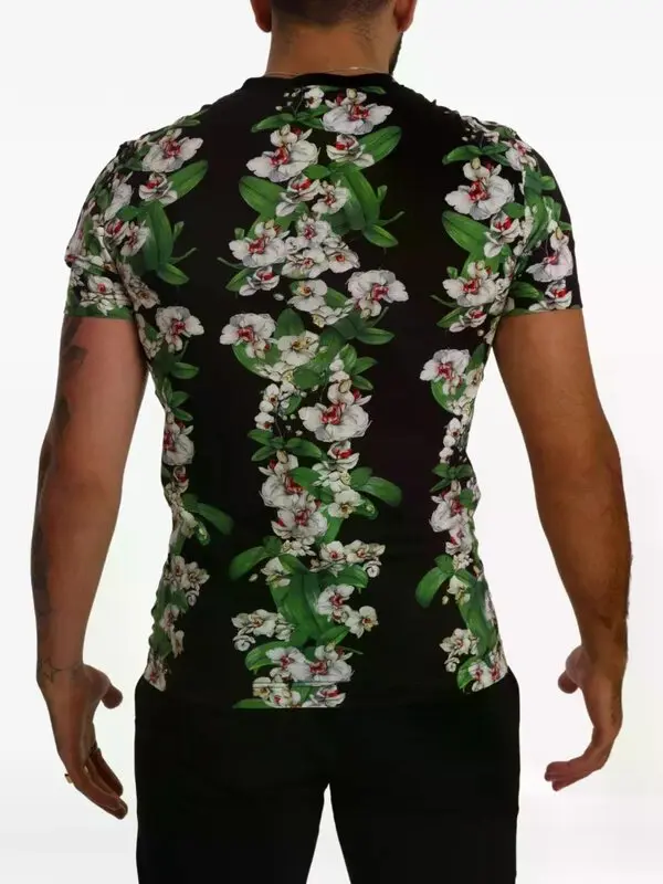 Dolce & Gabbana Orchid-print T-shirt