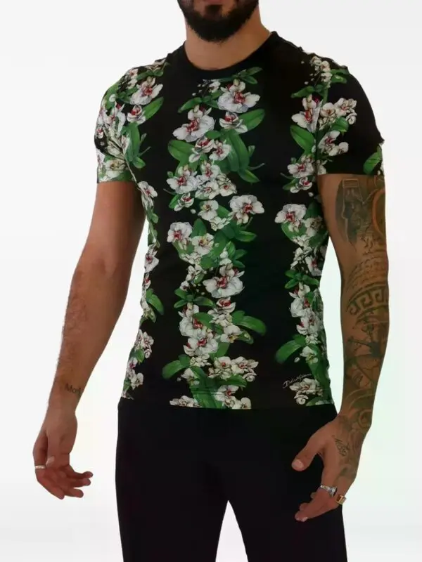 Dolce & Gabbana Orchid-print T-shirt