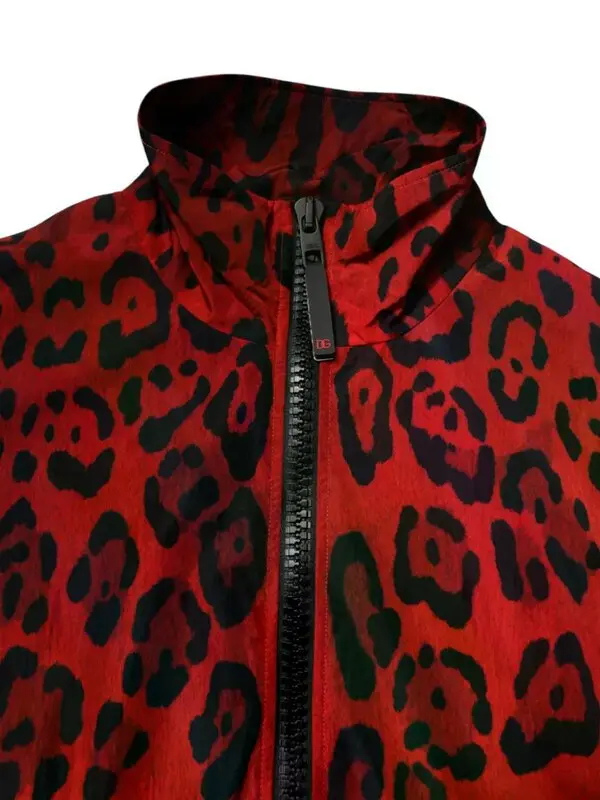 Dolce & Gabbana Leopard Print Bomber Jacket