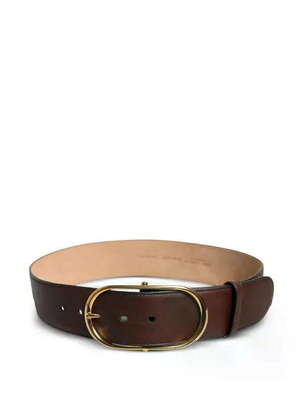 Dolce & Gabbana Oval Buckle Leather Belt