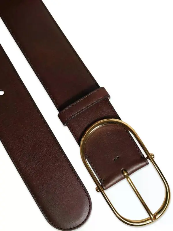 Dolce & Gabbana Oval Buckle Leather Belt