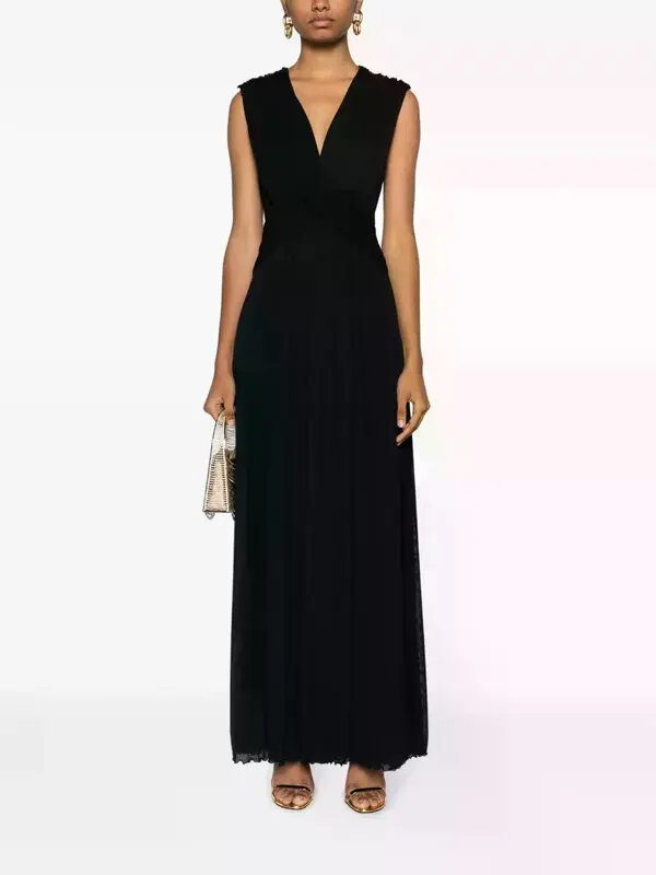 Diane Von Furstenberg Marika Gathered V-neck Maxi Dress