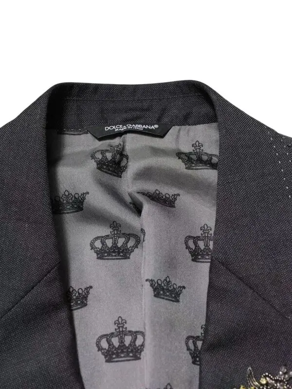Dolce & Gabbana Gun-embroidery Bee-patch Blazer