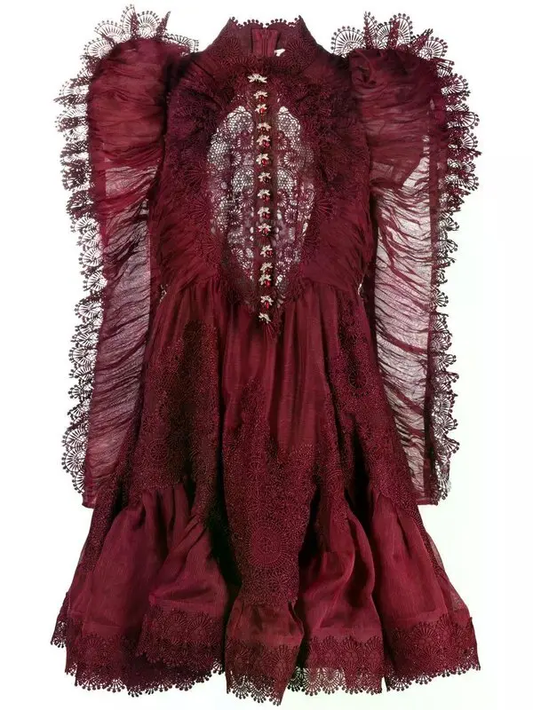Zimmermann Kaleidoscope Doily-ruffle Mini Dress