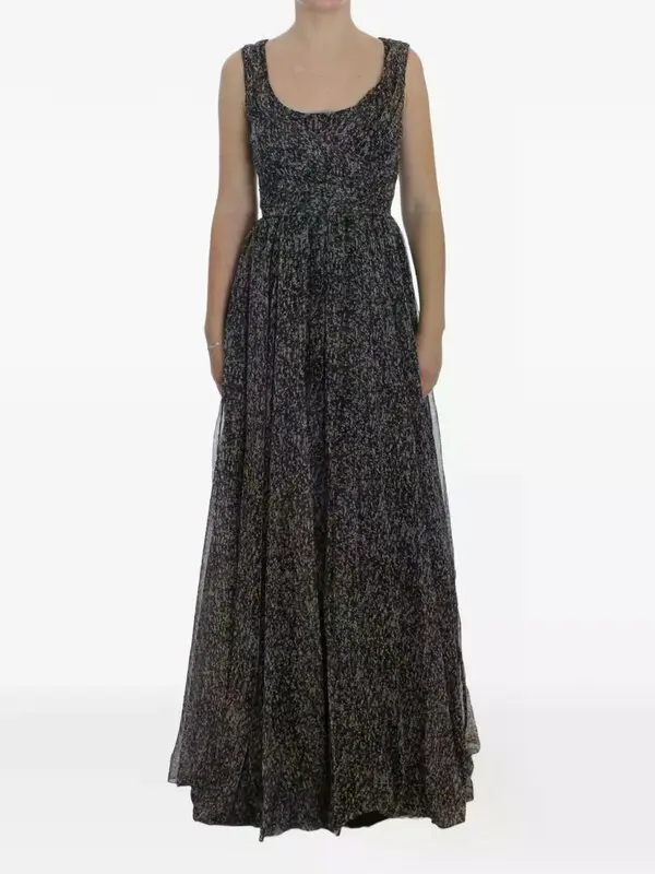 Dolce & Gabbana Sleeveless Silk Maxi Dress
