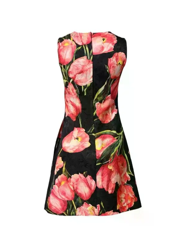Dolce & Gabbana Floral Print Sleeveless Mini Dress