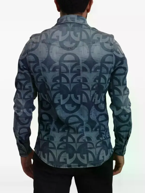 Dolce & Gabbana Dg Logo-print Denim Shirt