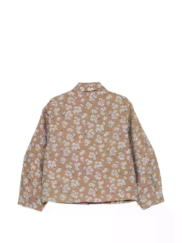Biyan Floral Jacquard Embellished Jacket