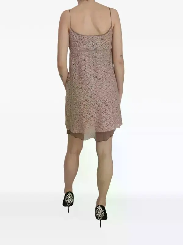 PINK MEMORIES Lace Spaghetti Strap Mini Dress