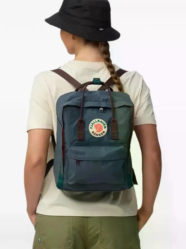 Fjallraven Kånken Backpack With Logo Patch - Blue