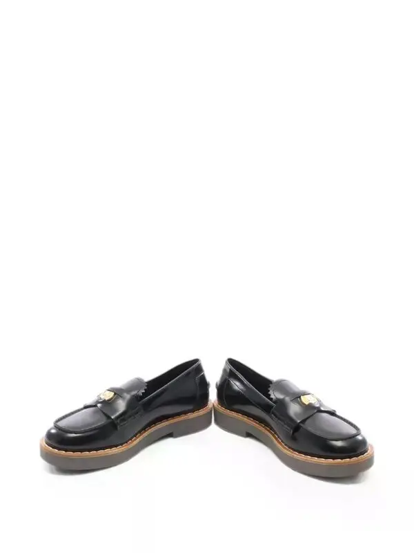Miu Miu 2010s Leather Penny Loafers