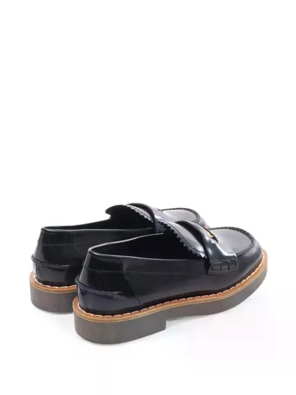 Miu Miu 2010s Leather Penny Loafers