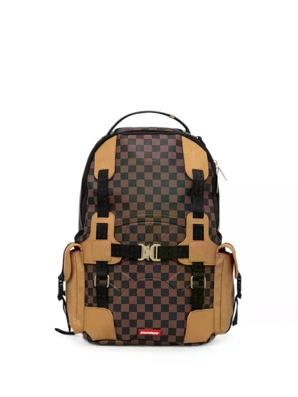 SPRAYGROUND Check Pattern Buckle Detail Backpack