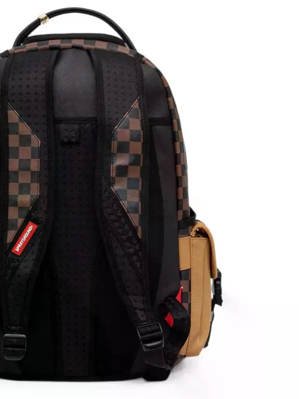 SPRAYGROUND Check Pattern Buckle Detail Backpack