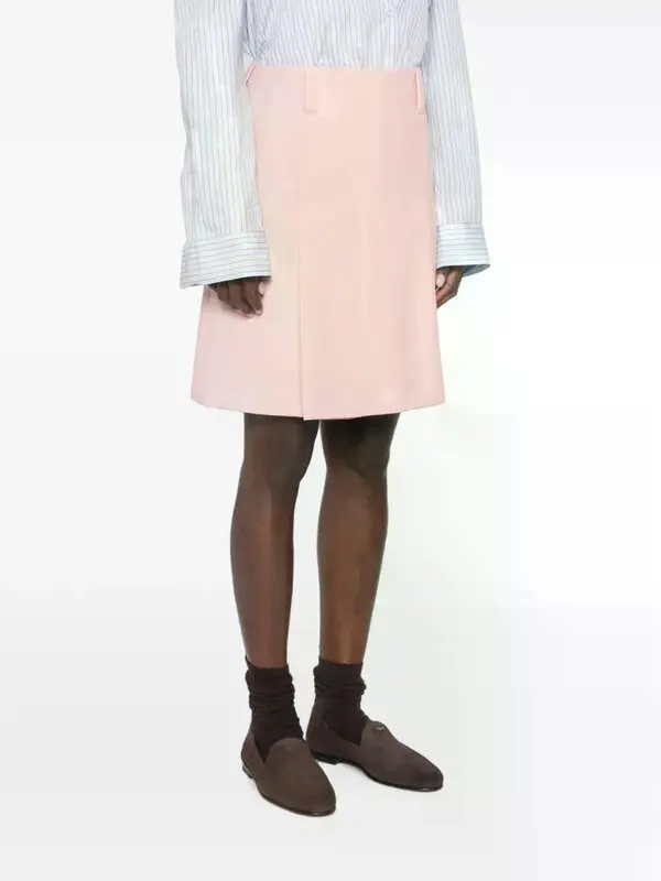 Miu Miu Belted Pleated Mini Skirt