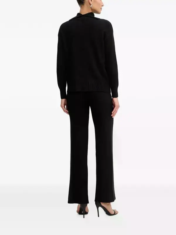 HAVEONE Roll-neck Sweater And Trouser Set