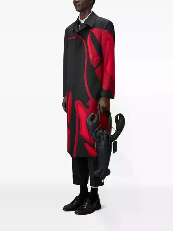 Thom Browne Lobster-motif Leather Tote Bag