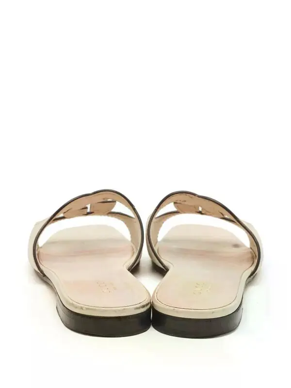 Gucci Interlocking Gg Cut-out Flat Slides