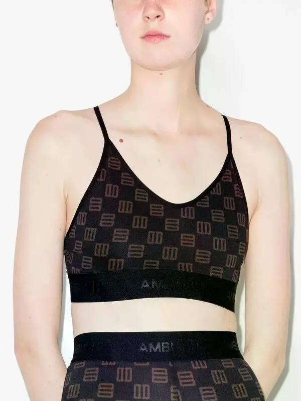 AMBUSH Monogram-print Bra Top