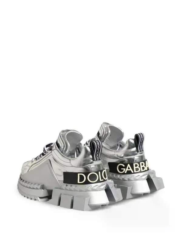 Dolce & Gabbana Super Queen Sneakers With Metallic Finish