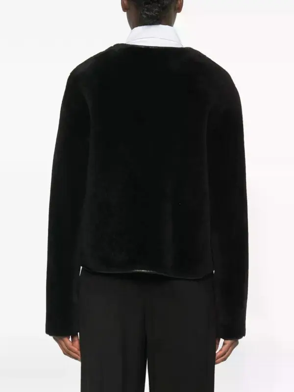 BLAZÉ MILANO Shearling Button-up Jacket