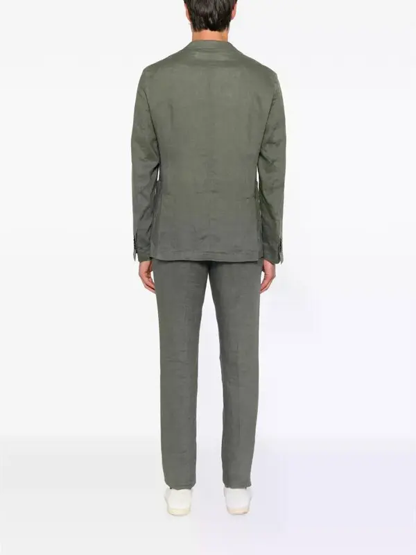 MANUEL RITZ Notched-lapel Single-breasted Linen Suit