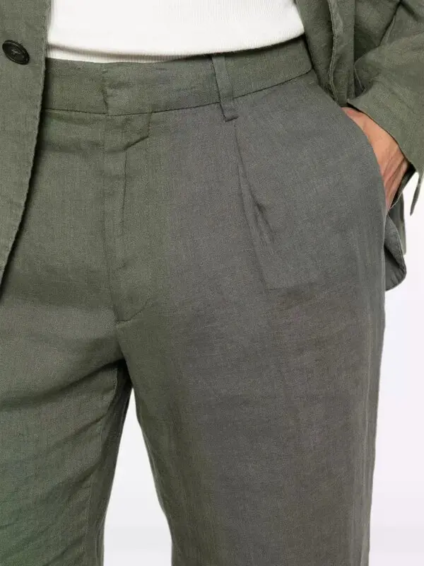 MANUEL RITZ Notched-lapel Single-breasted Linen Suit
