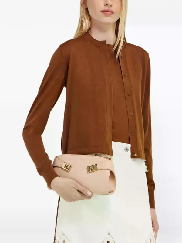 FERRAGAMO Hug Cross Body Bag - Pink