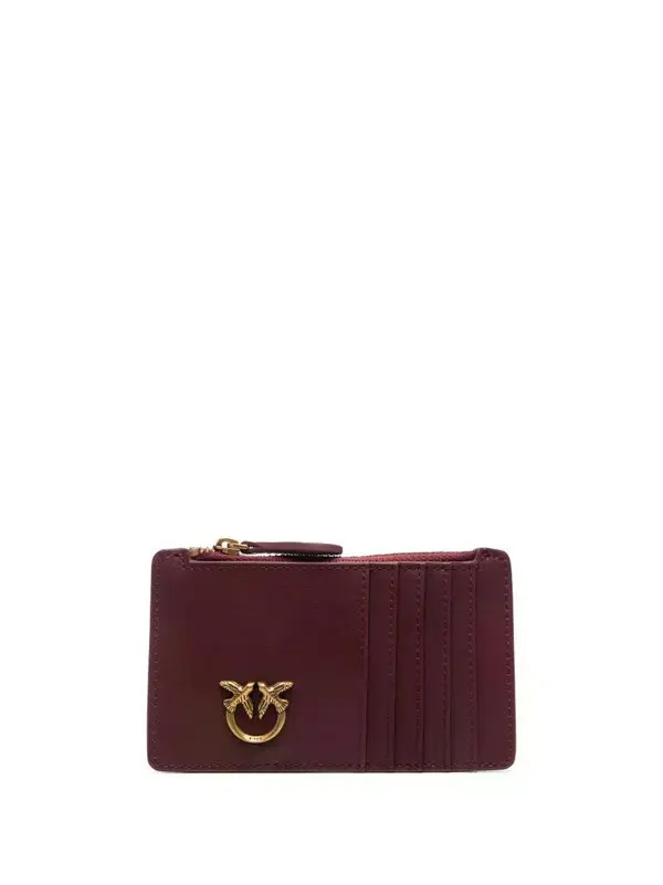 Pinko Love Birds-buckle Wallet - Red