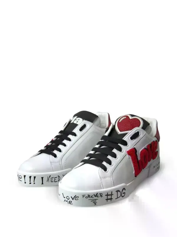 Dolce & Gabbana Portofino Love Patch" Sneakers