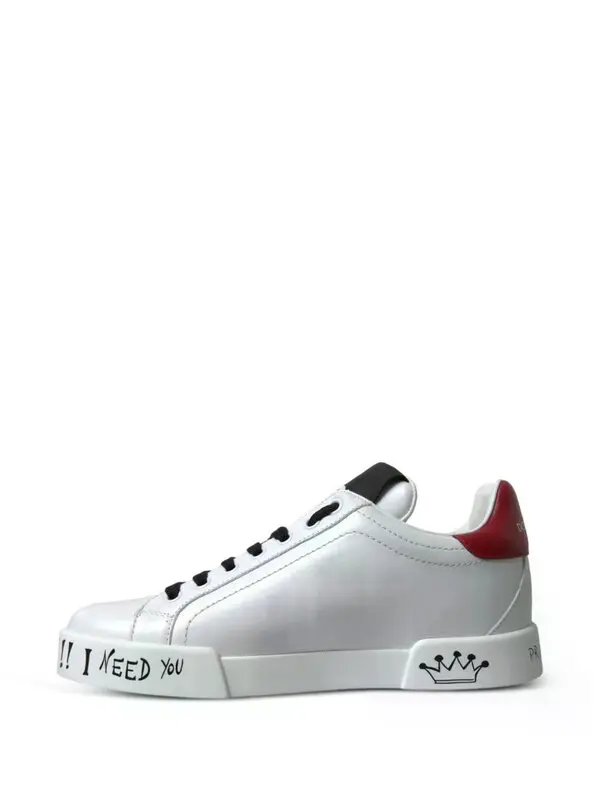Dolce & Gabbana Portofino Love Patch" Sneakers