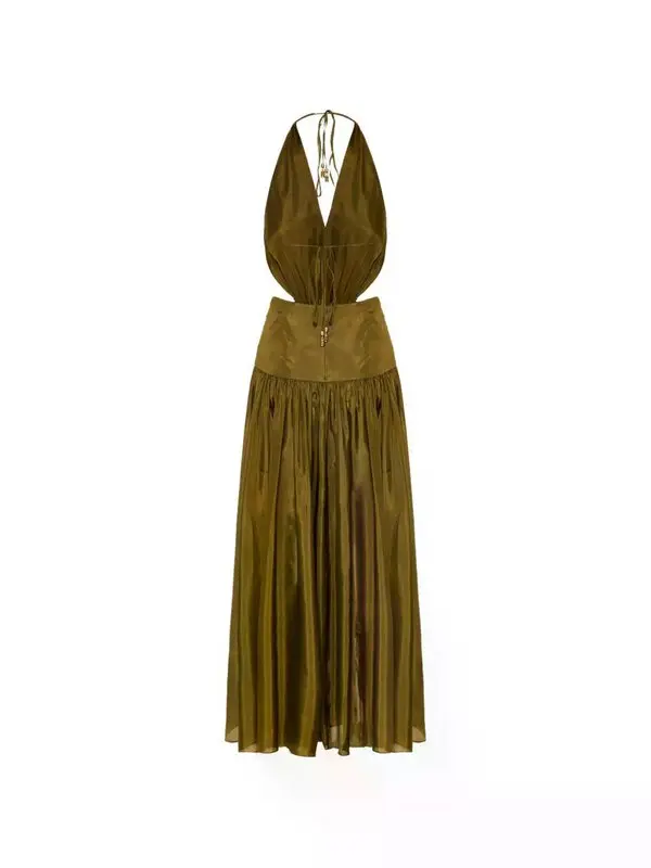 Zimmermann Indra Halterneck Maxi Dress - Green