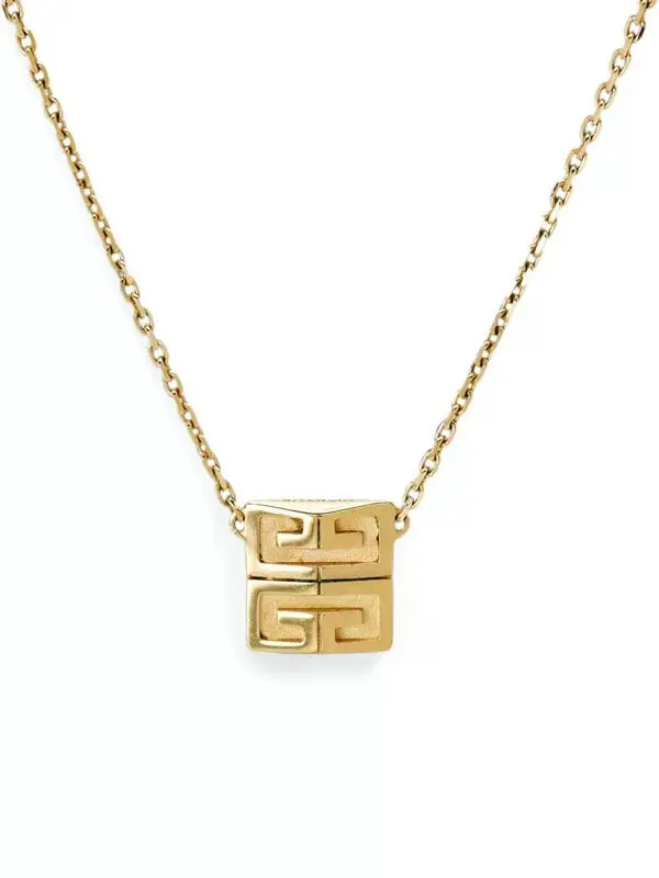 Givenchy Tone Logo Plaque Fine Cable-link Chain Necklace - Gold