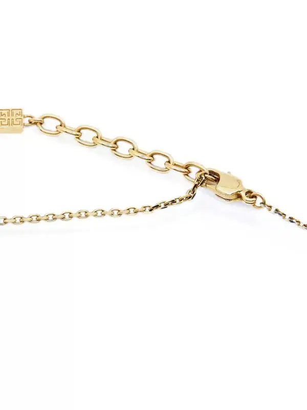 Givenchy Tone Logo Plaque Fine Cable-link Chain Necklace