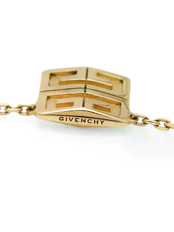 Givenchy Tone Logo Plaque Fine Cable-link Chain Necklace