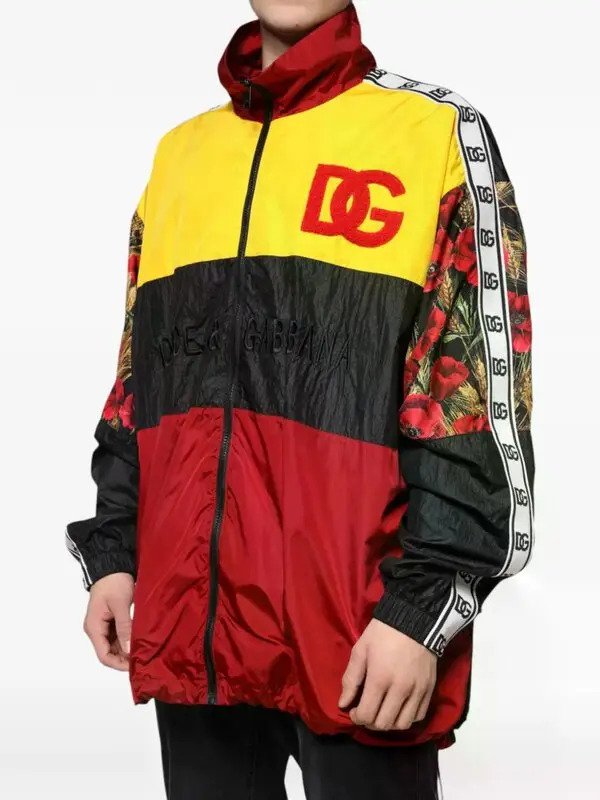 Dolce & Gabbana Floral Print Zip-up Track Jacket