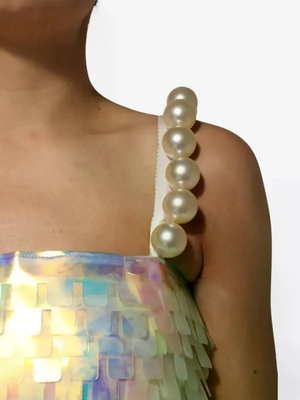 Dolce & Gabbana Holographic Embellished Mini Dress