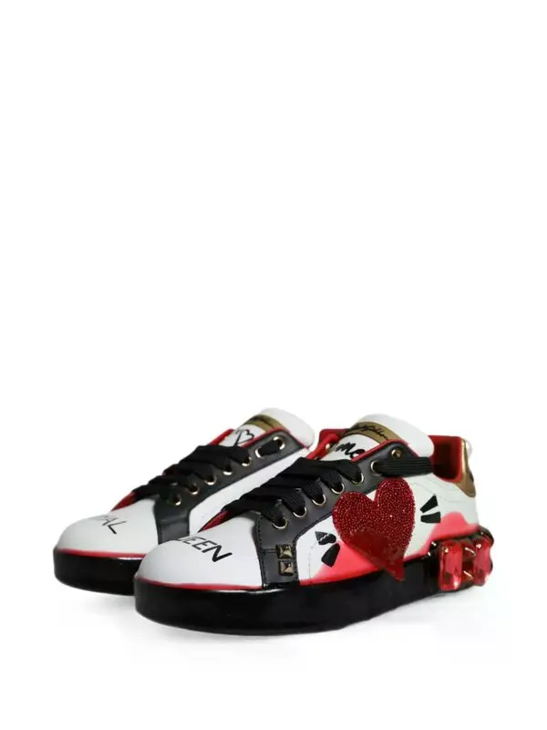 Dolce & Gabbana Portofino Heart-patch Sneakers