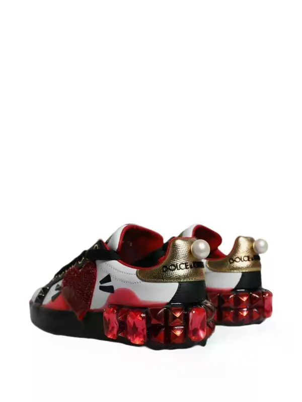 Dolce & Gabbana Portofino Heart-patch Sneakers