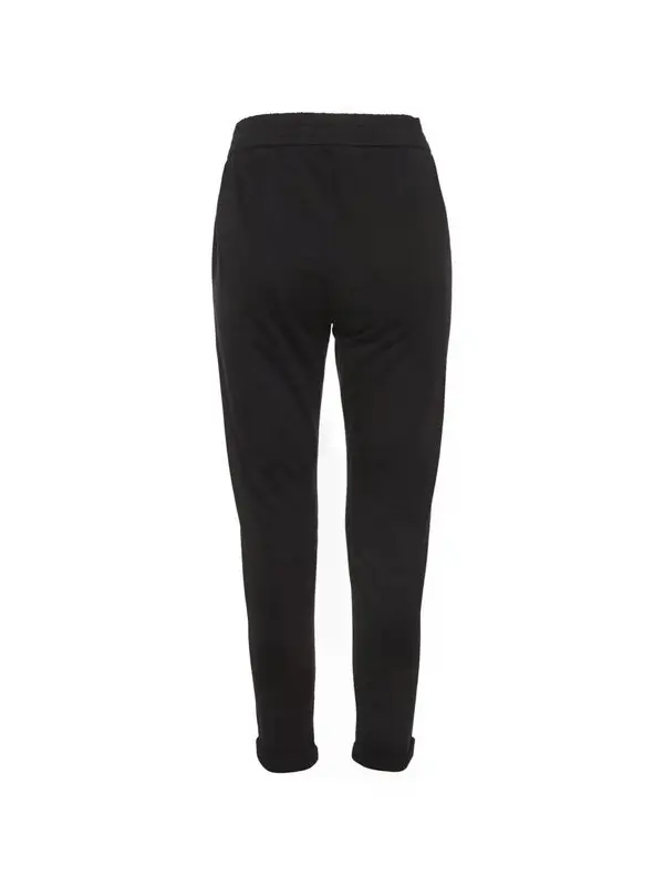 Brunello Cucinelli Drawstring Jersey Joggers With Monili Trim