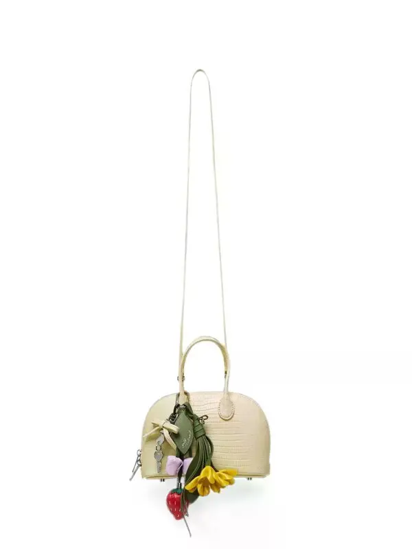 SELF-PORTRAIT Lizard-effect Mini Bag With Charm Detail