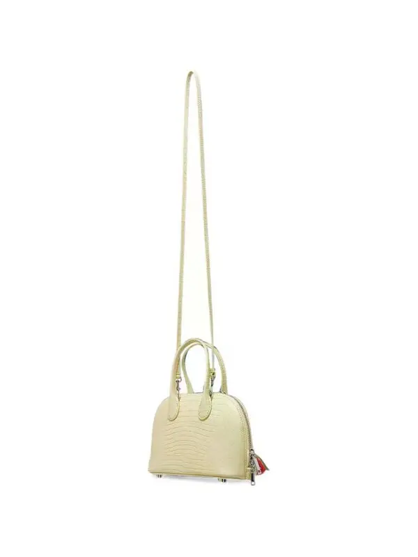 SELF-PORTRAIT Lizard-effect Mini Bag With Charm Detail