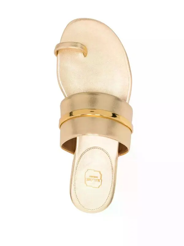 MALONE SOULIERS Open Toe Flat Sandals